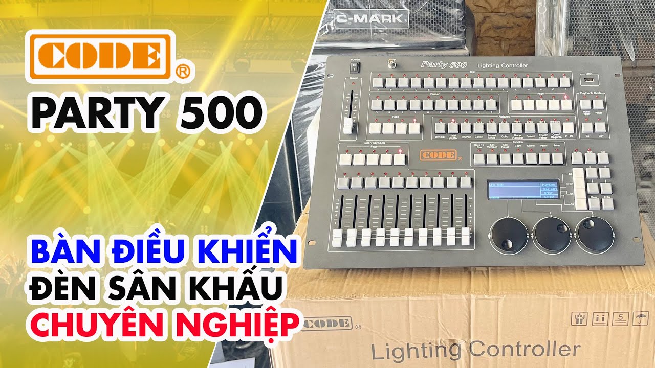 CODE Party 500 // Bàn Điều Khiển Đèn Sân Khấu Chuyên Nghiệp #V352 - YouTube