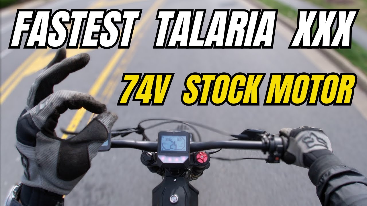 The Fastest Talaria XXX 74V with Stock Motor - YouTube