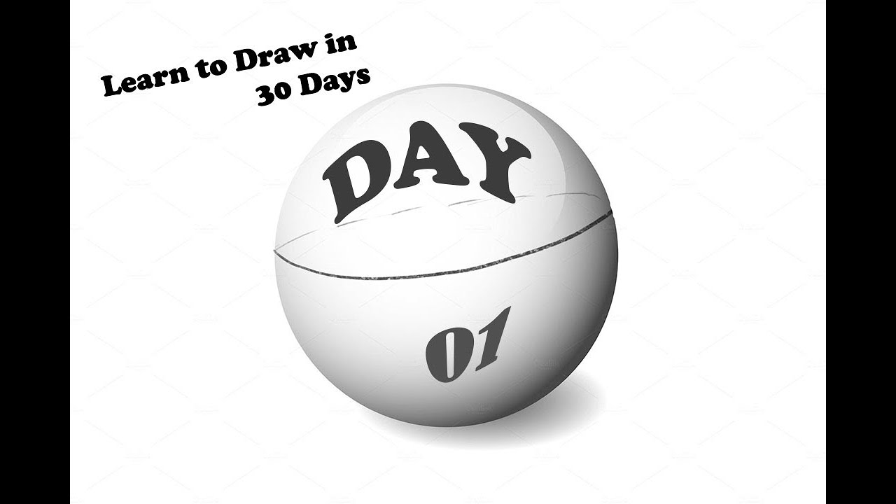 DAY 01 of Learning to Draw In 30 Days - YouTube