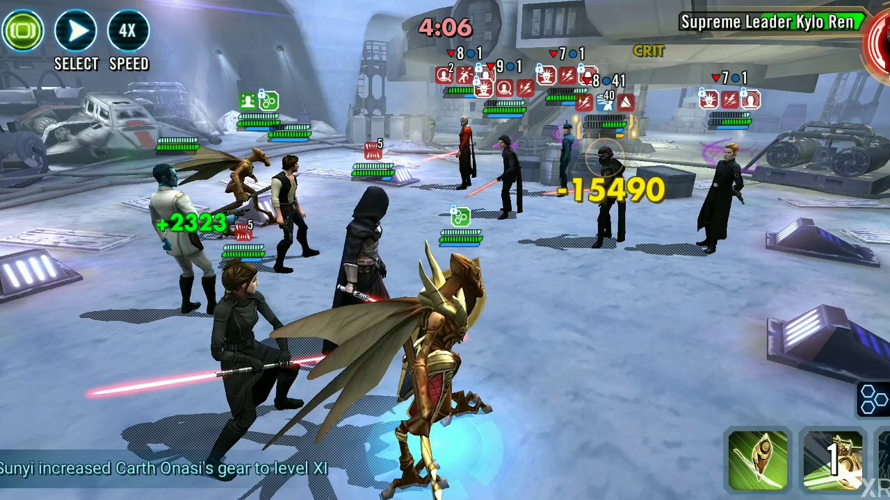 SWGOH - Drevan vs GL Kylo - YouTube