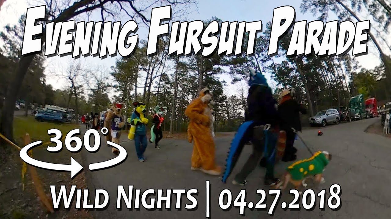 Wild Nights: Evening Fursuit Parade (360º) - YouTube
