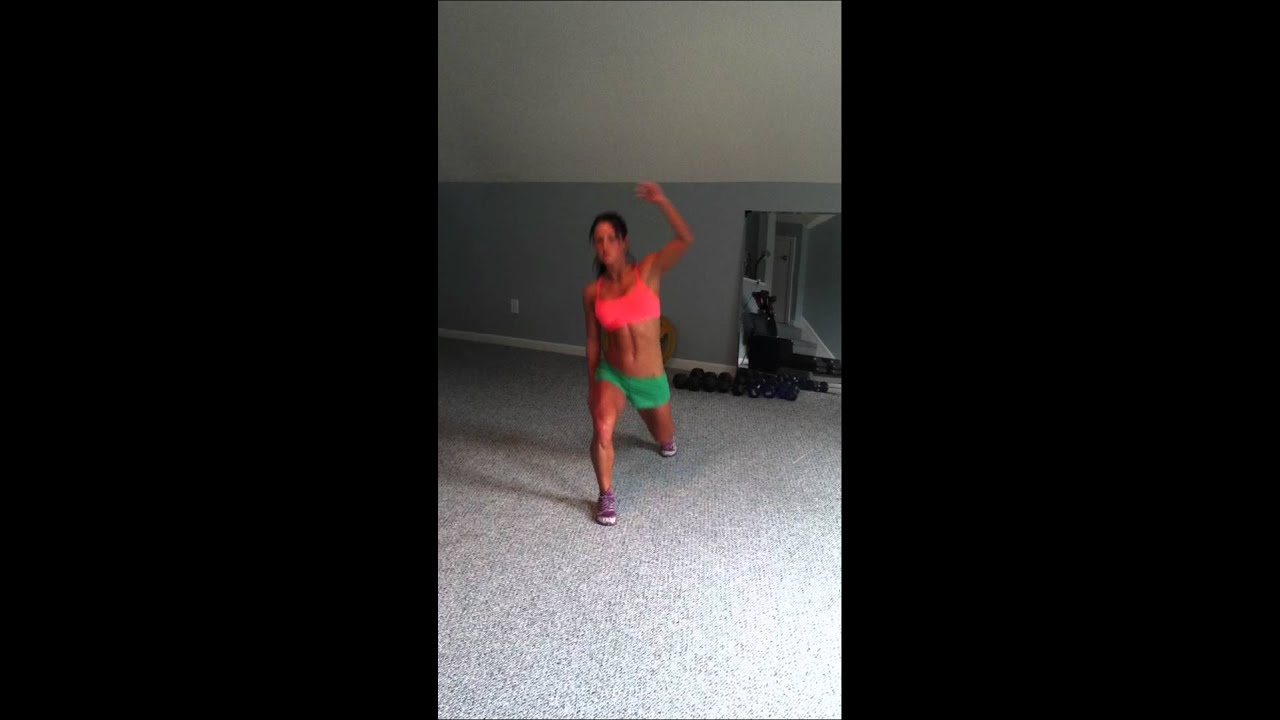 Stationary Lunges with Overhead Reach (25-30 seconds each side) - YouTube