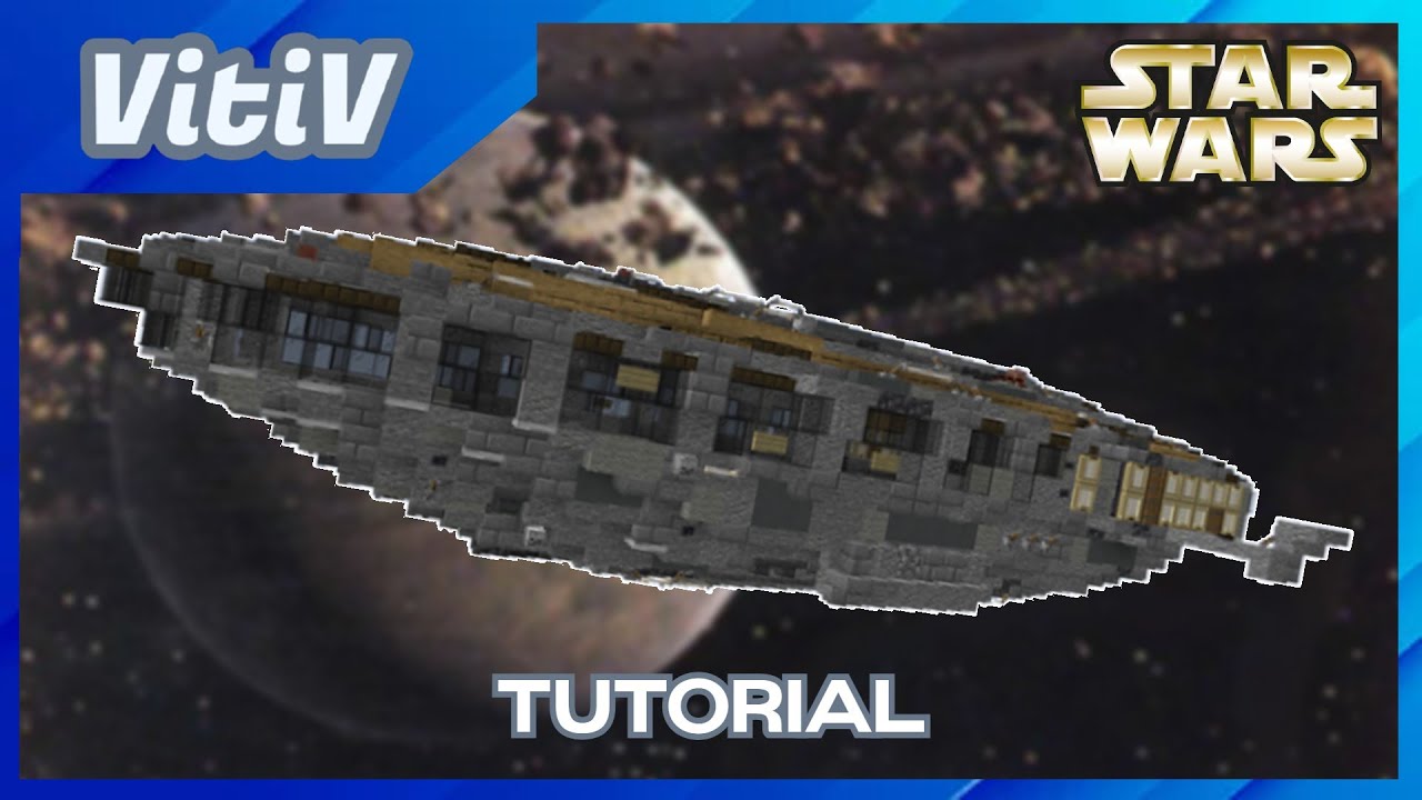 Star Wars Resistance U-55 Orbital Loadlifter in Minecraft - 2:1 Scale - Tutorial - YouTube
