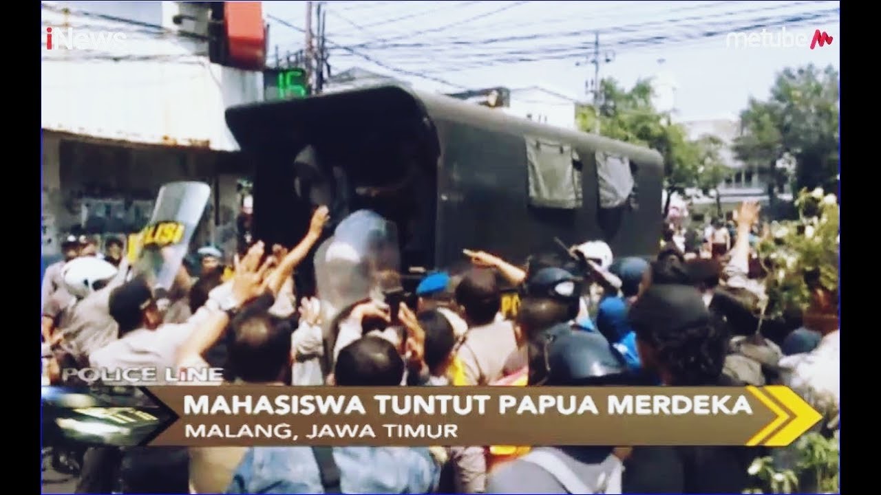 Ricuh Demo Aliansi Mahasiswa Papua di Malang, Tuntut Papua Merdeka ...