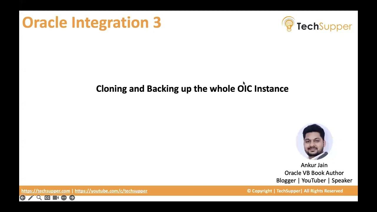 Cloning and Backing up the Oracle Integration Instance - YouTube