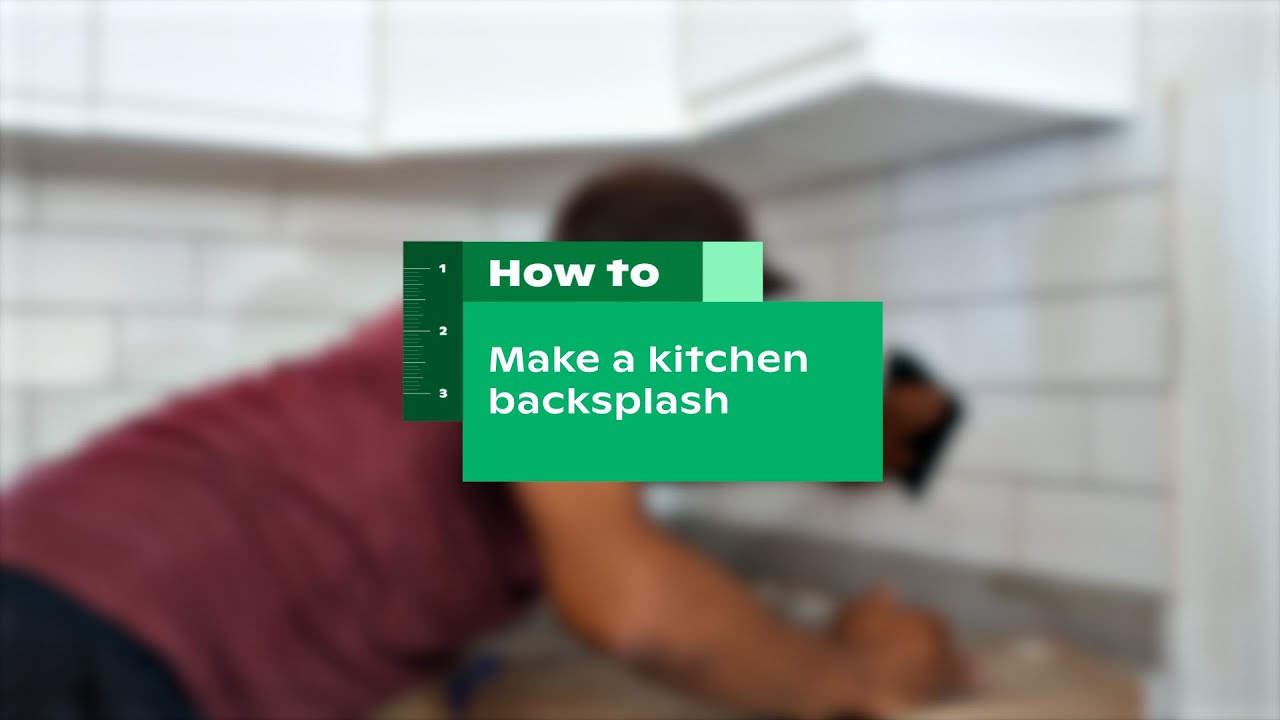 Make a Kitchen Backsplash - YouTube