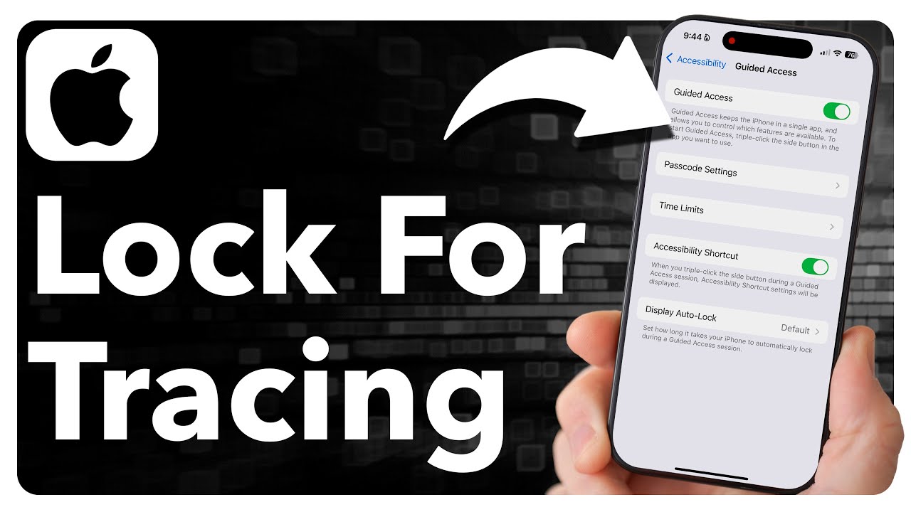 How To Lock iPhone Or iPad For Tracing - YouTube