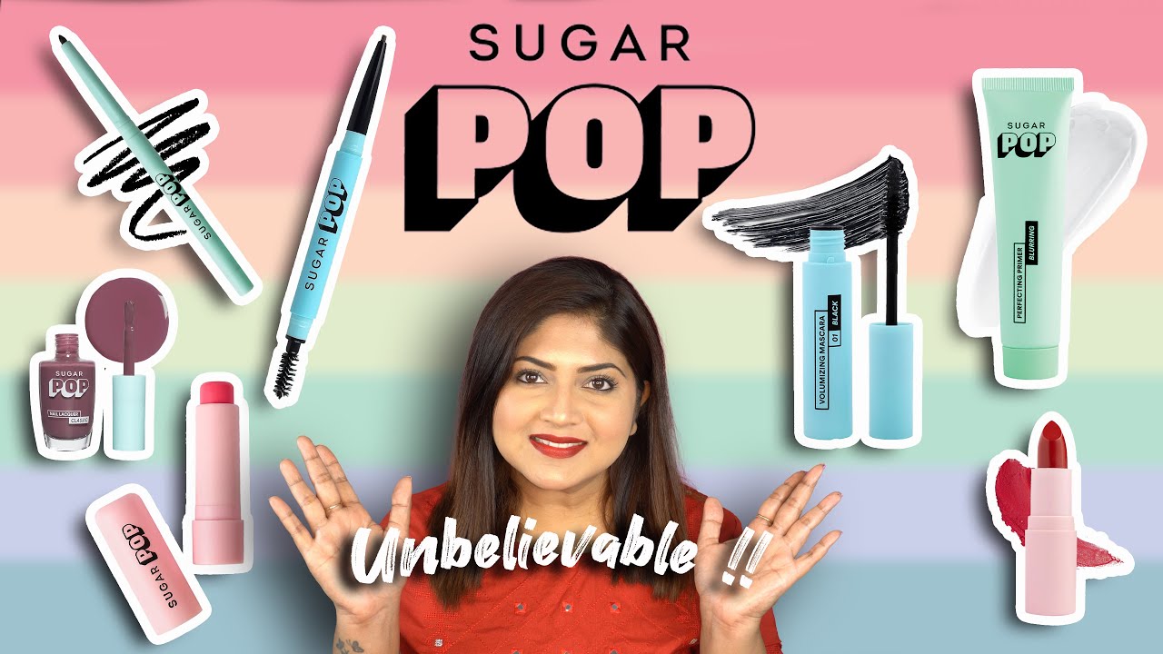 *NEW* SUGAR POP COSMETICS REVIEW | #sugarpop #nykaa #justbarnaa - YouTube