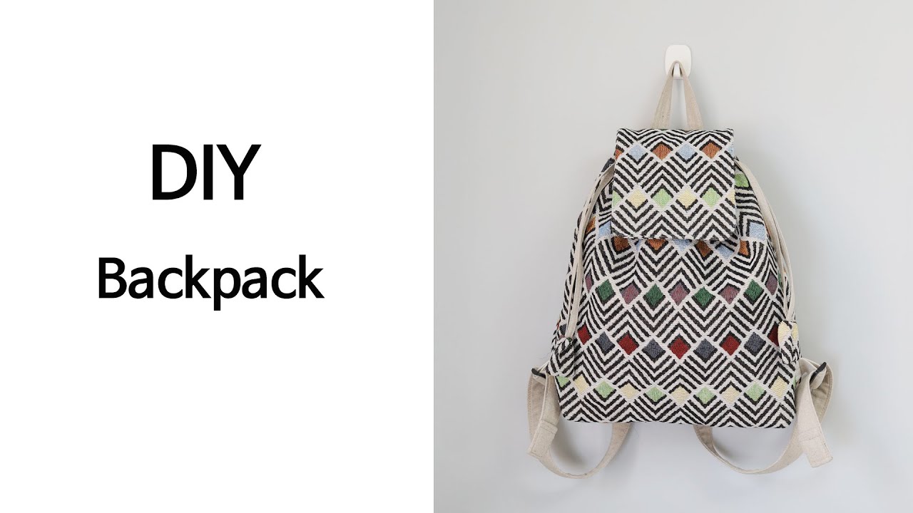 Backpack PDF Sewing Pattern, Drawstring Backpack, backpack tutorial ...