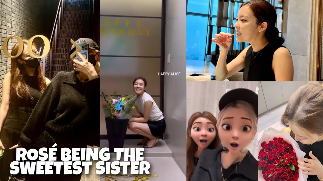 ROSÉ SURPRISING HER SISTER ALICE ON HER BIRTHDAY - YouTube