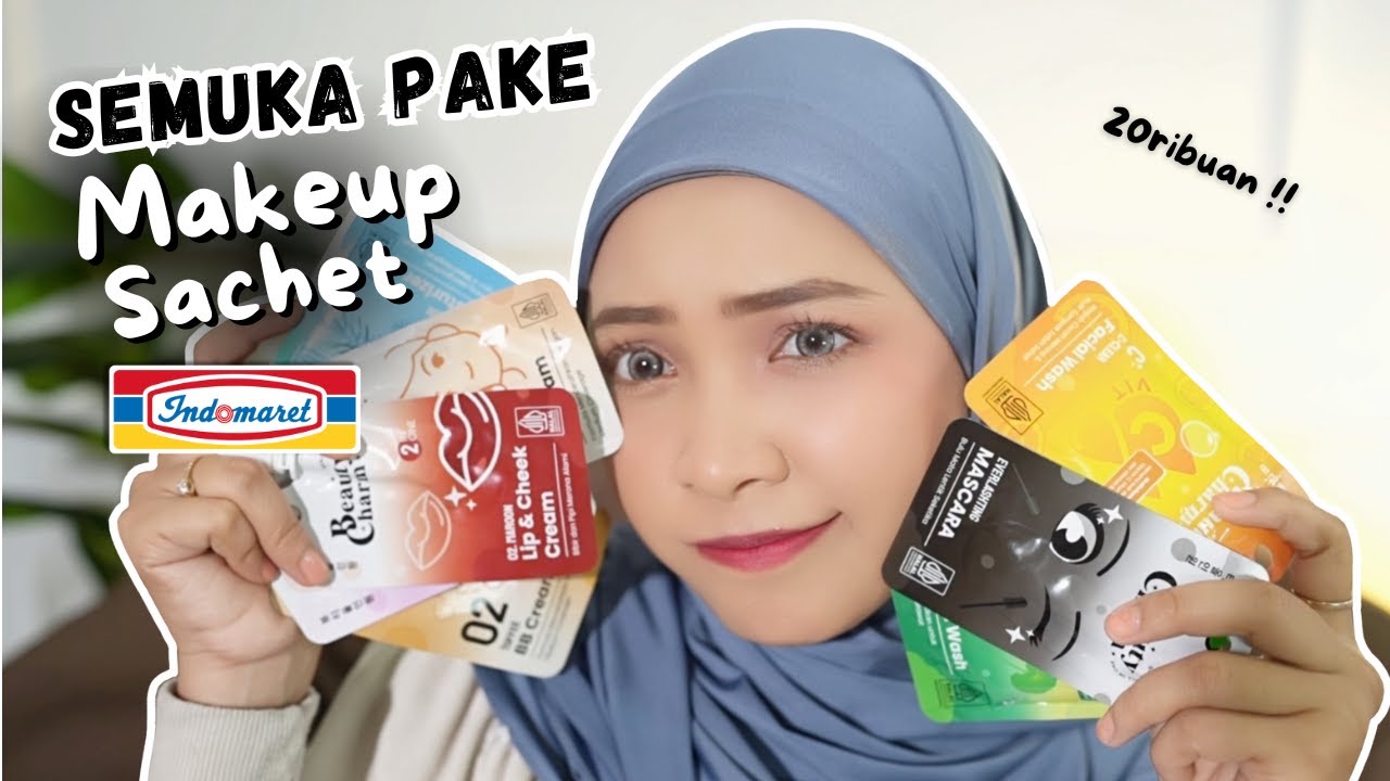 HASILNYA SYOK !!!! MAKEUP SACHETAN INDOMARET ??? COBAIN BUAT SEMUKA ...