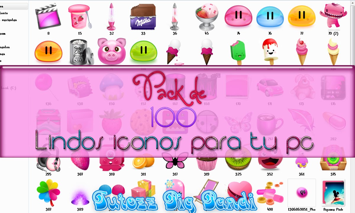 Pack 100 lindos iconos para tu PC - YouTube