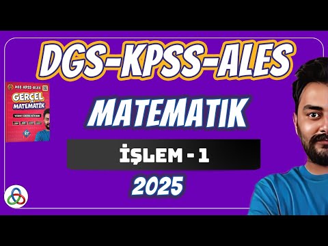 İşlem | 1. Video | DGS-KPSS-ALES Matematik | 2026 |