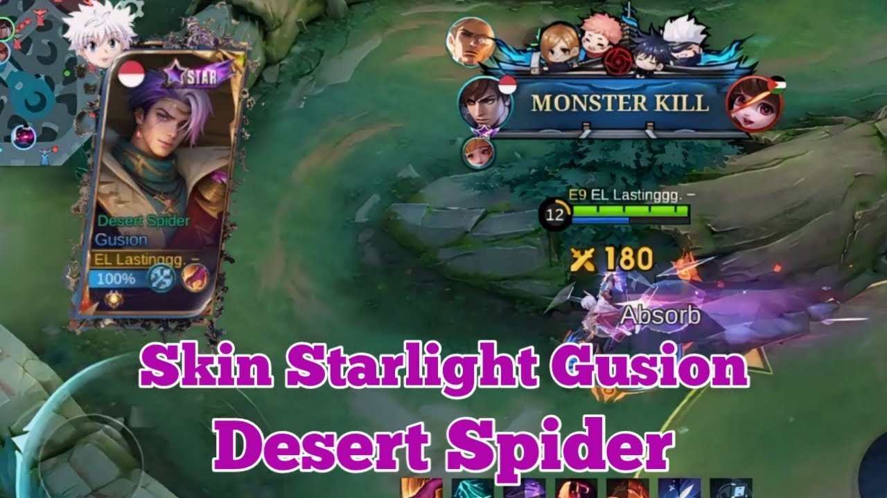 Review Skin Starlight Gusion DESERT SPIDER - Mobile Legends - YouTube