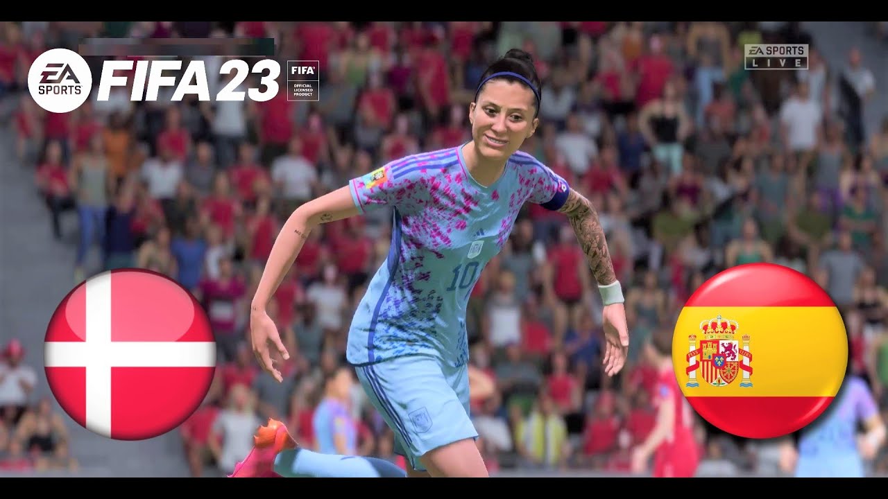 Denmark Vs Spain | Women's International Friendly | FIFA 23 Gameplay ...