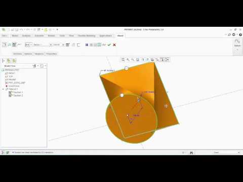 How to create blend in creo explained in detail Part 1. - YouTube