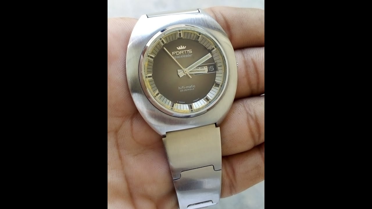 FORTIS Space leader hi-fi matic 25jewels movement number 2790-1 All is ...
