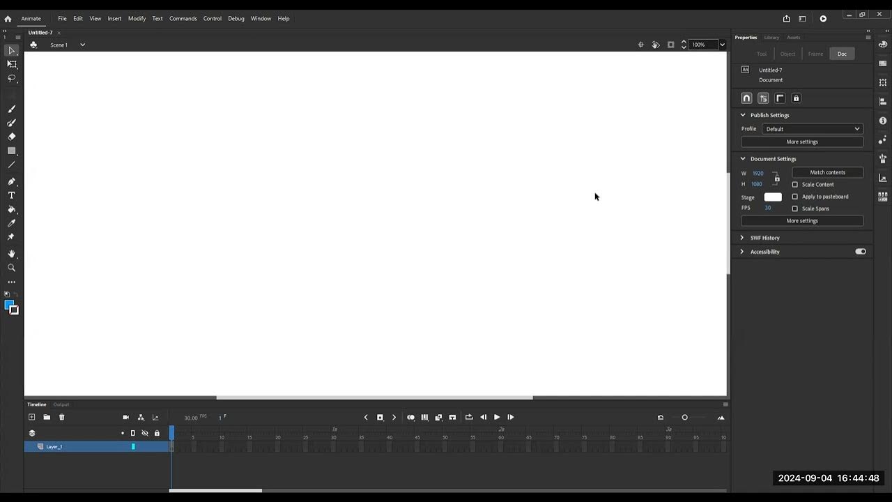 Adobe Animate Basics 2024 Part 1: THE INTERFACE - YouTube
