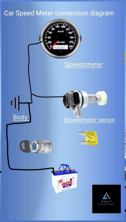 Car Speedometer connection diagram || car speed meter and sensor ...