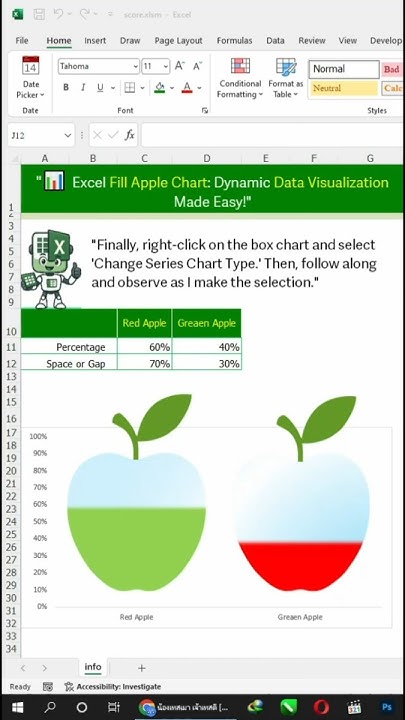 How to "📊 Excel Fill Apple Chart: Dynamic Data Visualization Made Easy!" - YouTube