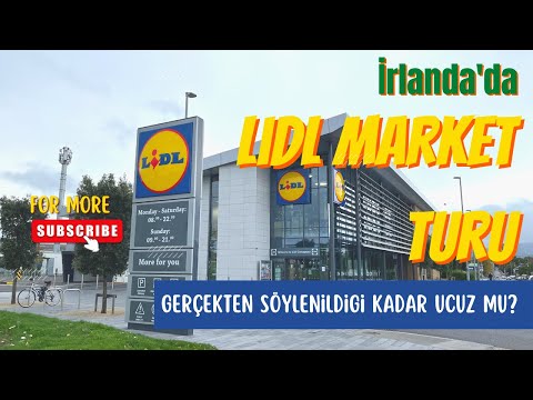 İrlanda Lidl market turu 🛒 Ucuzluk marketinde temel mutfak ihtiyaçları ne kadar tutuyor? 💸 Dublin ☘️