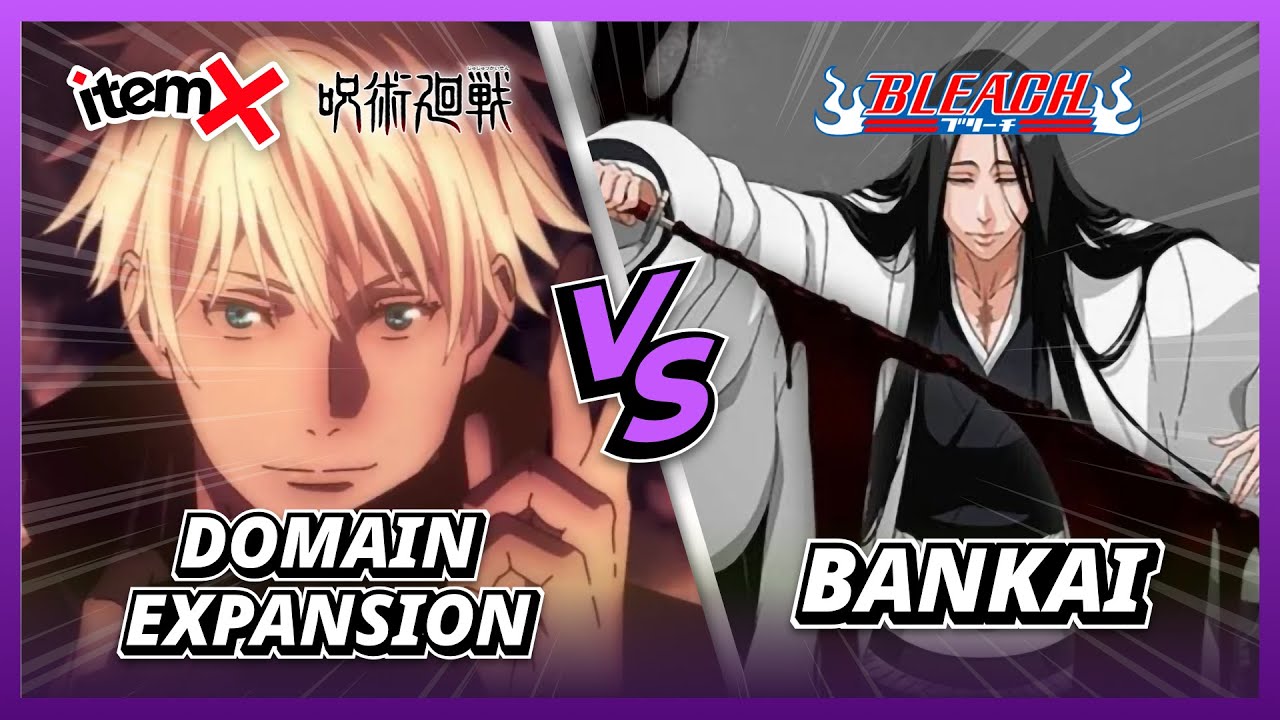 DOMAIN EXPANSION VS BANKAI, KAMU TIM JUJUTSU KAISE ATAU BLEACH? - YouTube