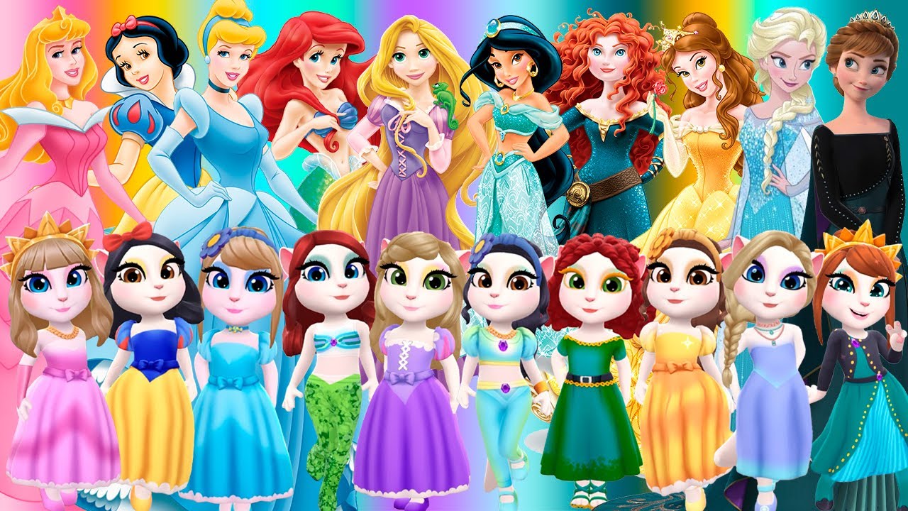 👑 My Talking Angela 2 | ALL Princess | New Update | Cosplay 🌟💖 - YouTube