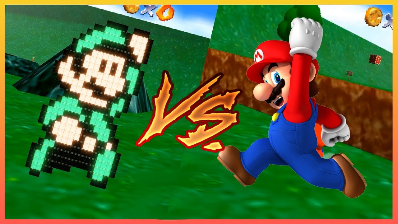 Who Is Faster? Mario Or Luigi! Mario 64 COOP Mode - YouTube