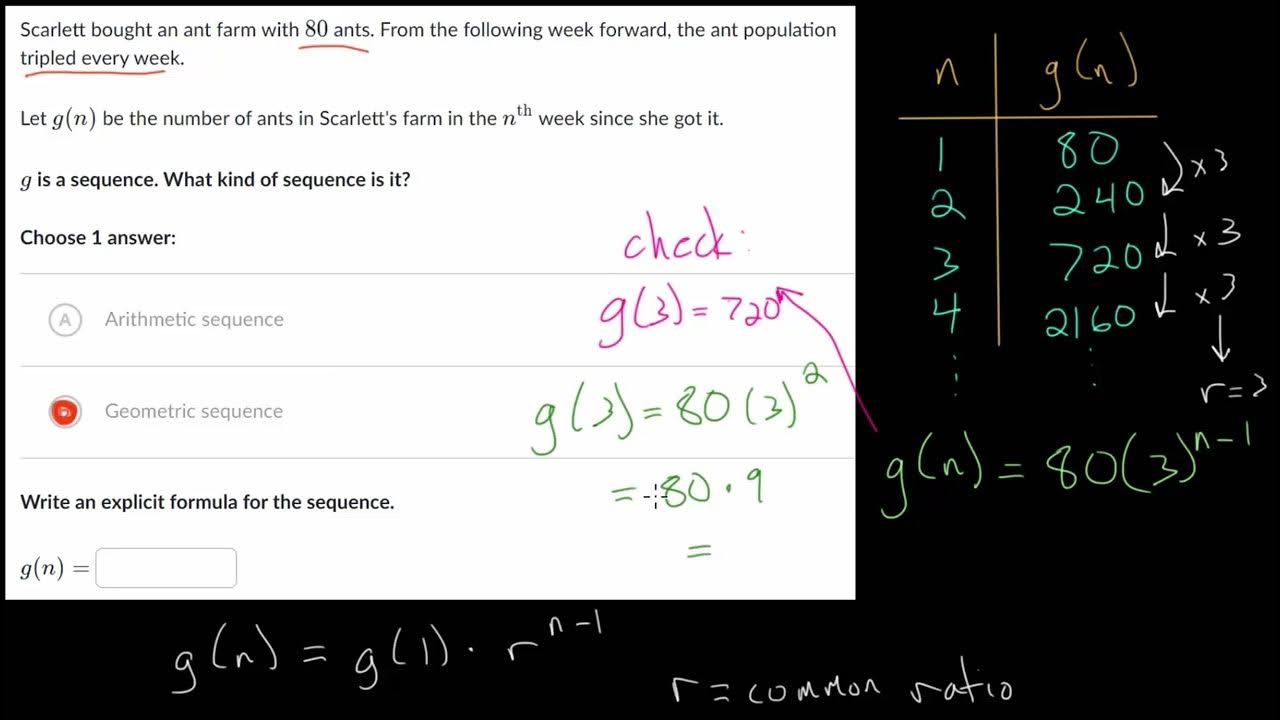 Sequence Word Problems: Geometric Sequences - YouTube