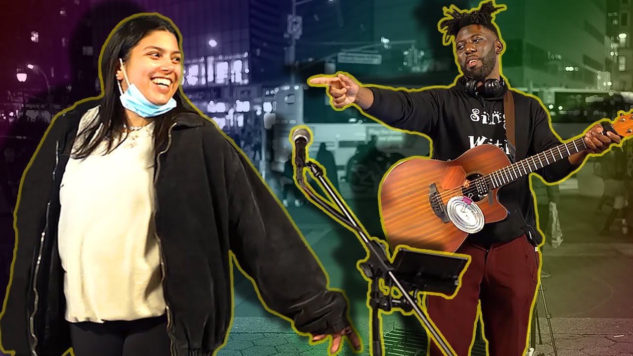 Singer Battles Stage Fright in Public - YouTube