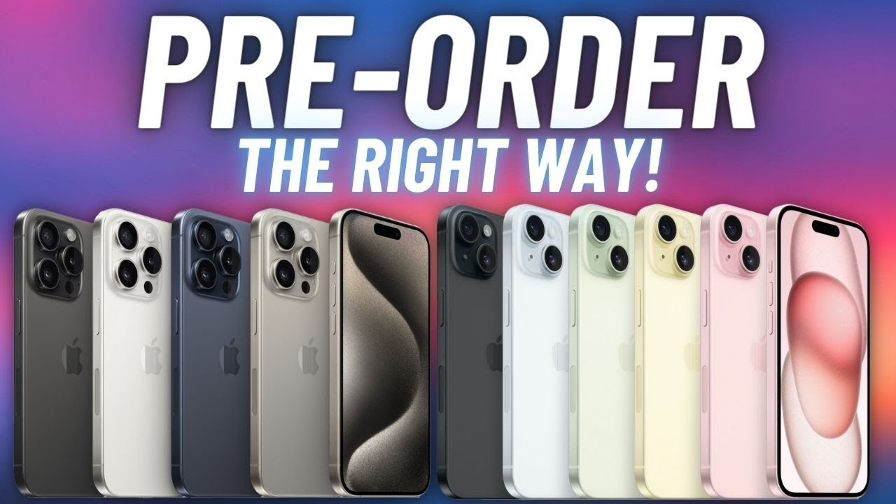 How to PRE-ORDER the iPhone 15 Pro the RIGHT WAY! WATCH THIS FIRST ...