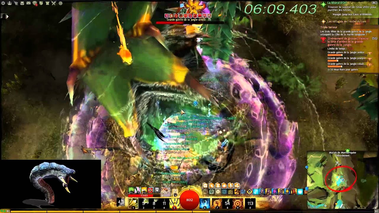 guild wars 2 : Killing The Three-Headed "Great Jungle Wurm" Desolation ...