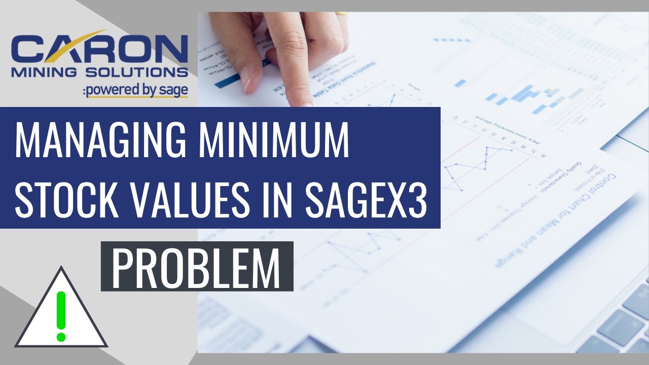 Sage Mining ERP - Managing Minimum Stock Values in Sage X3 - YouTube