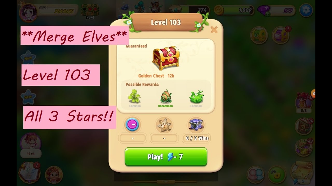 Merge Elves **Level 103** All 3 stars! - YouTube