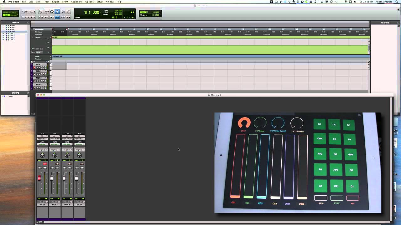 Controlling Pro Tools from iPad with OSC - YouTube
