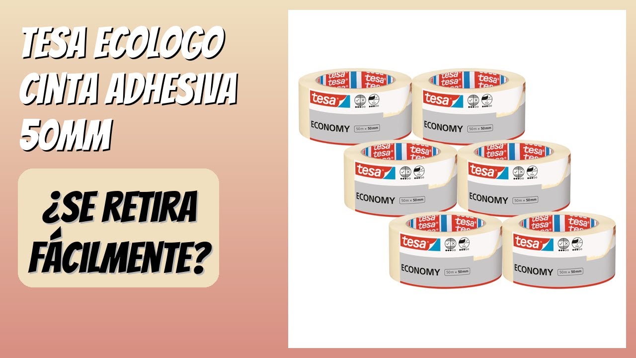 RESEÑA (2026) : tesa EcoLogo Cinta Adhesiva 50mm. DETALLES - YouTube