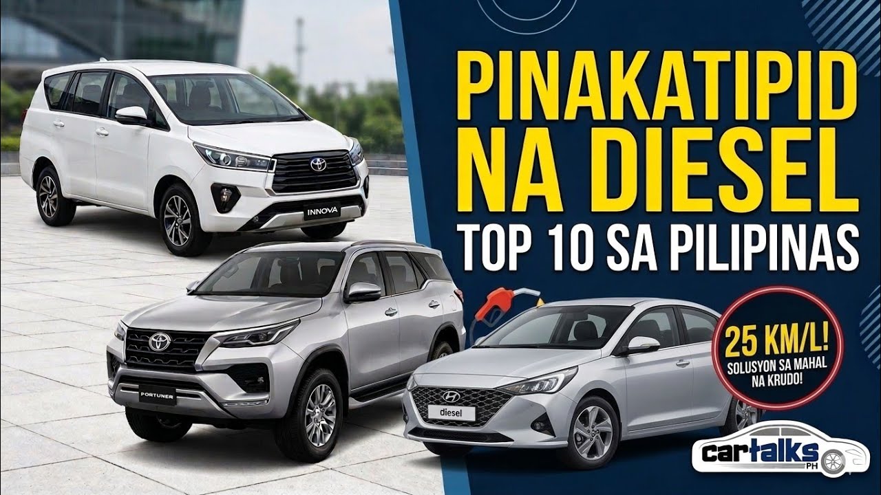 10 Fuel Efficient Diesel Cars in the Philippines | Car Talks PH - YouTube
