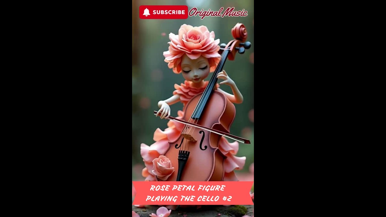 ROSE PETAL FIGURE PLAYING THE CELLO #2. Unveiling Our Latest Original ...