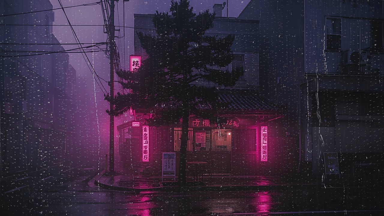 90s Tokyo Rain Through the Night — Nostalgic Lofi Beats for Deep Work ...