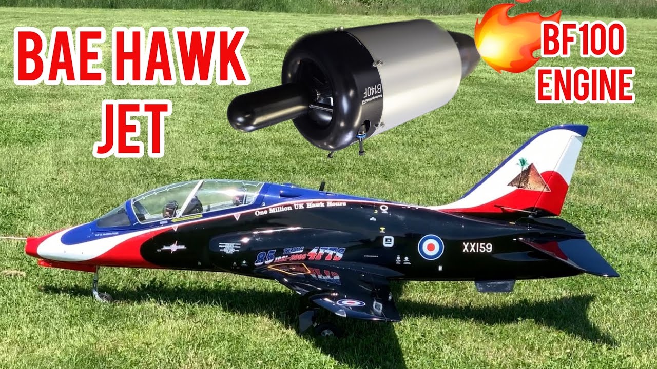 Carf BAE HAWK B100F Turbine. - YouTube