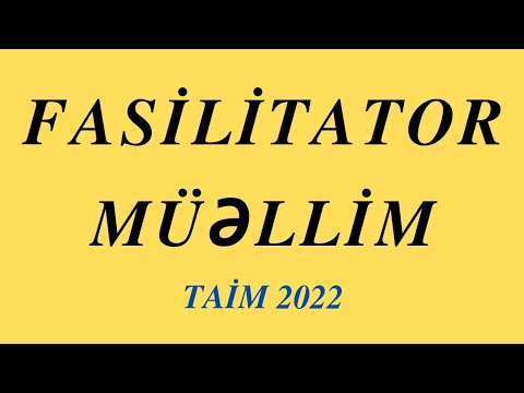 Müəllimin Fasilitasiya bacarığı | Kurikulum dərsləri | Zülfüqar Mayılov