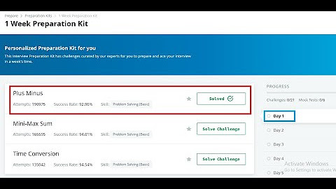 HackerRank 1 Week Preparation Kit - YouTube