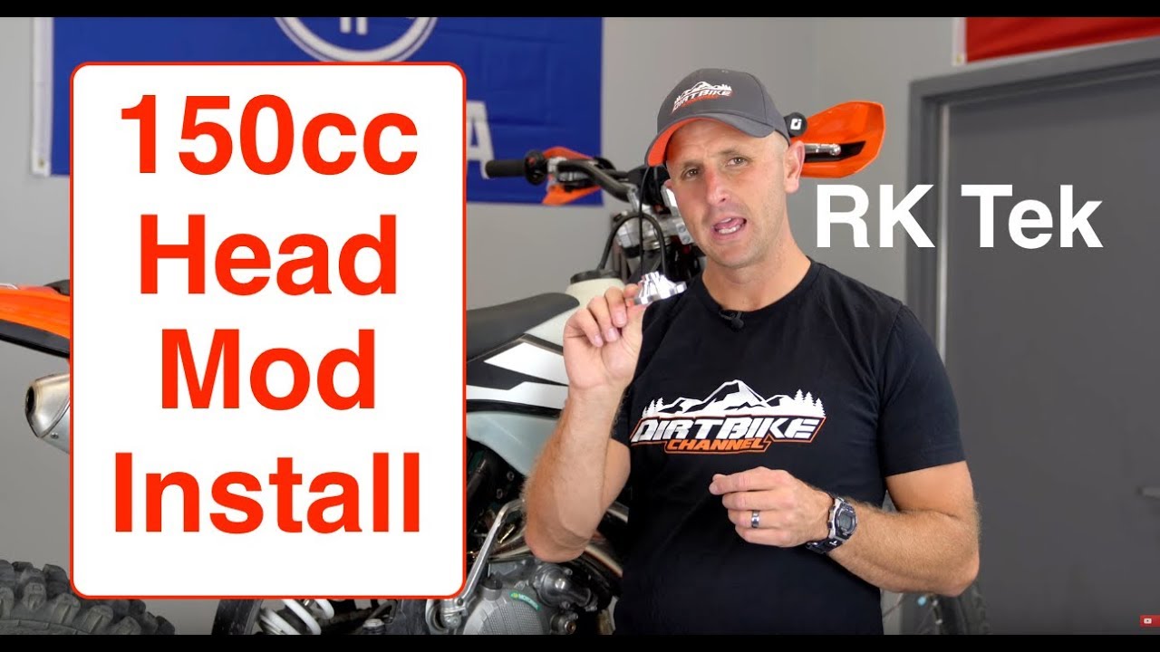 How to Install the RK Tek Head on 2017 KTM 150 XC-W - YouTube