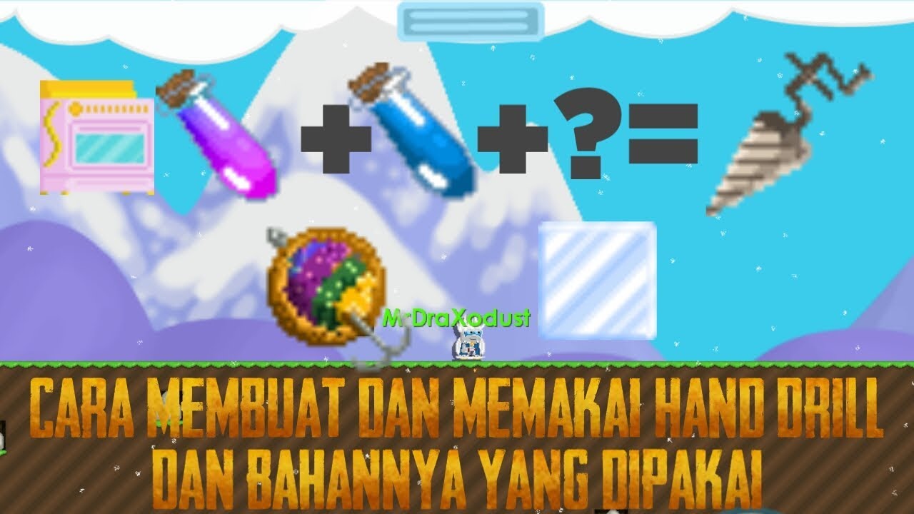 Cara Membuat & Memakai Hand Drill untuk Mancing - Growtopia Indonesia ...