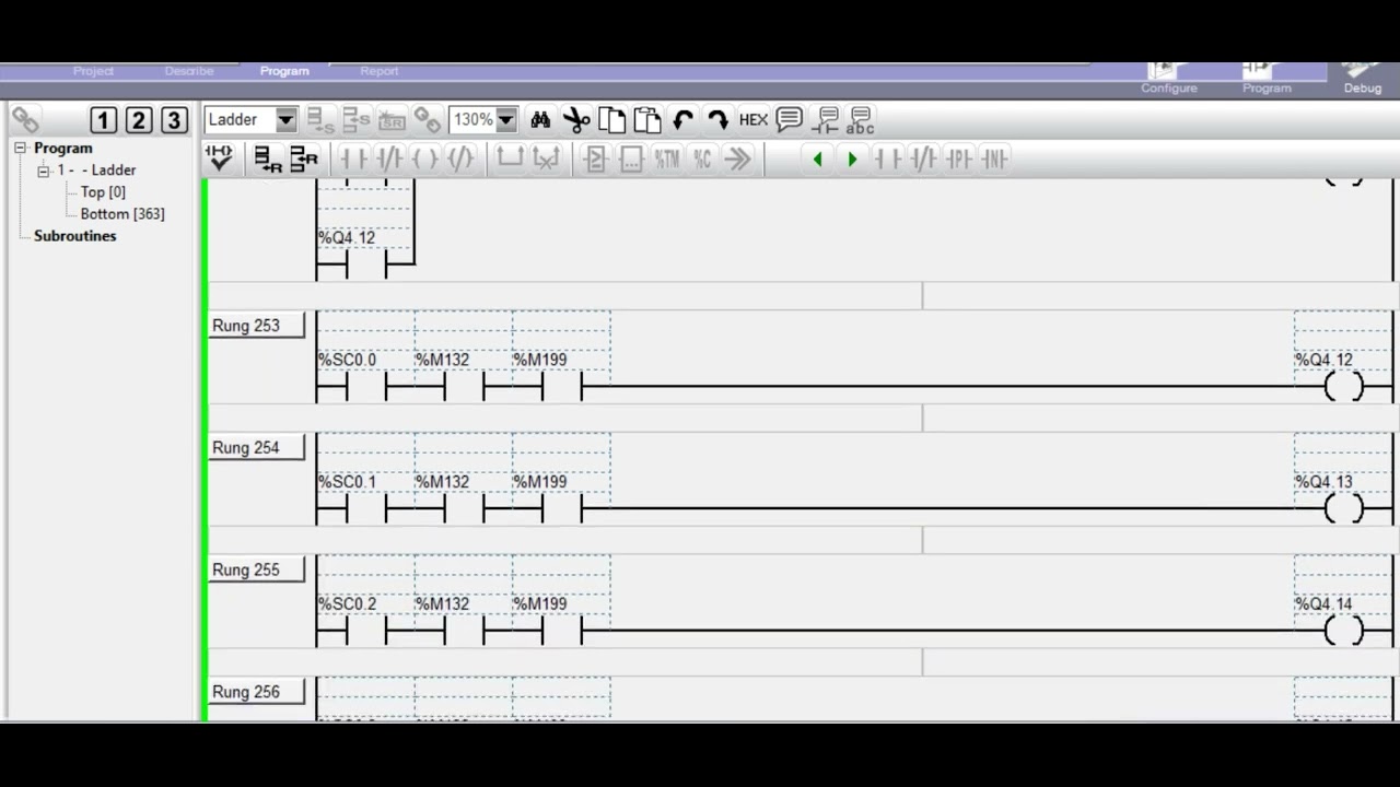 Schneider PLC ladder logic copy of a Filter Making Machine - YouTube
