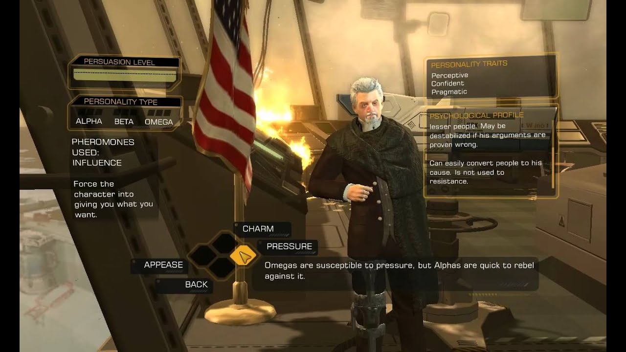 Deus Ex: Human Revolution: Hugh Darrow conversation using pheromones ...