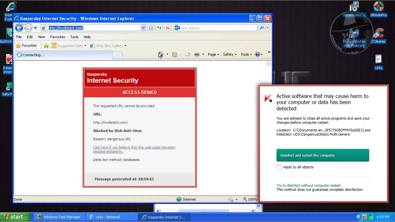 Kaspersky Internet Security 2014 (Default settings) - Test with more ...