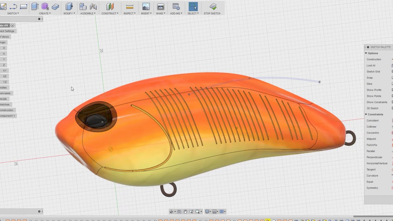 Fusion 360 rapala - YouTube