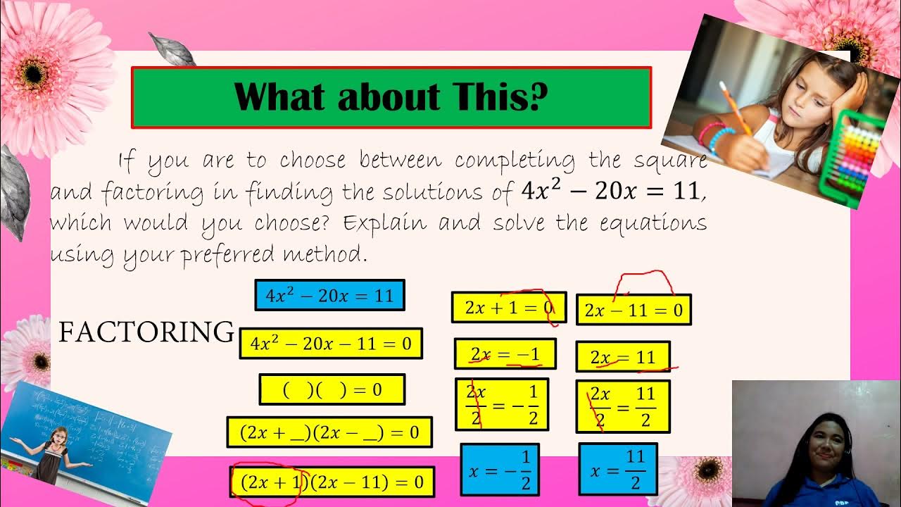 Lesson 2C. Solving Quadratic Equation by Completing the Square - YouTube