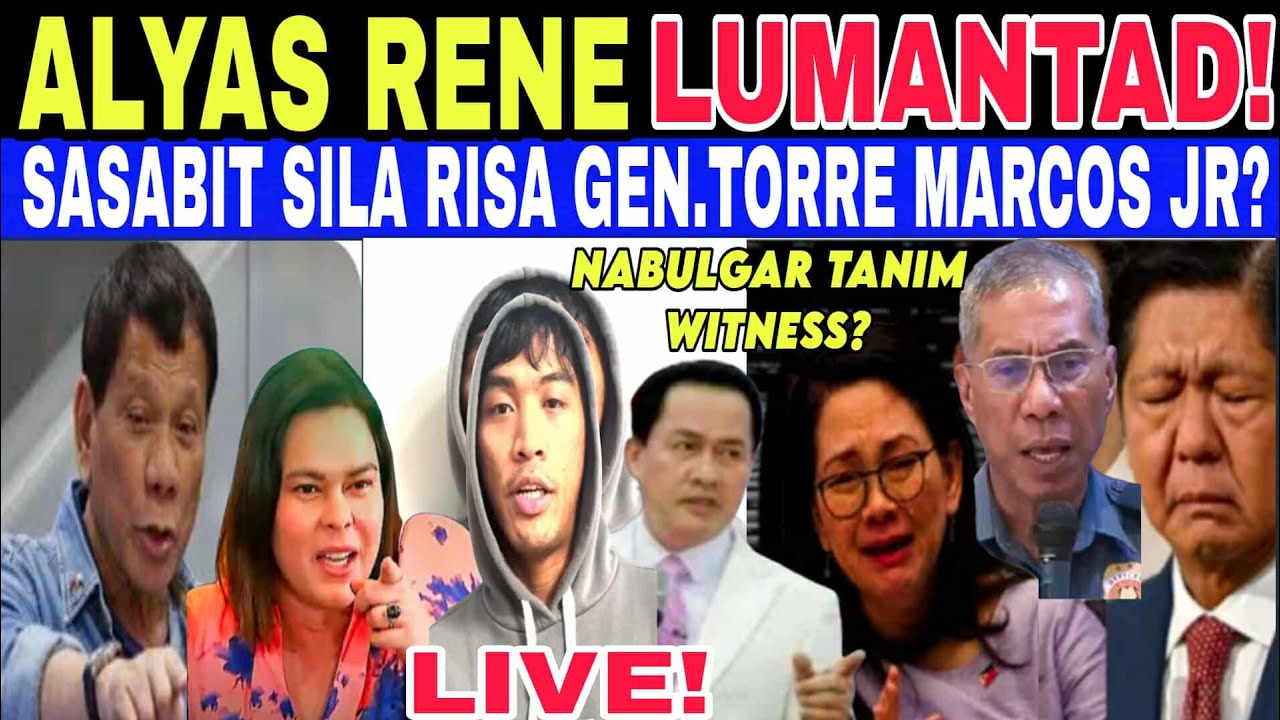 ALYAS RENE BUMLIKTAD na ITINURO si RISA sa TANIM WITNESS? #vpsara#prrd# ...